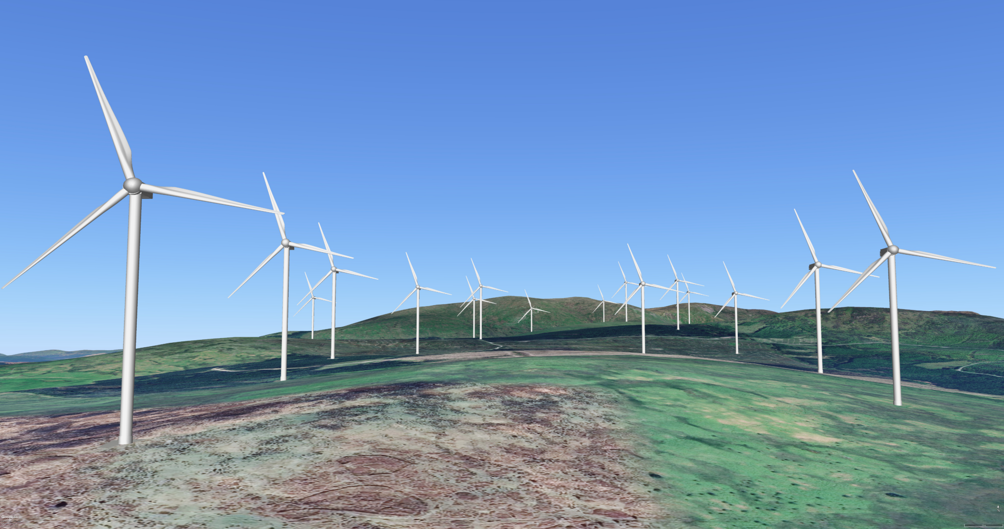 Shennanton Wind Farm Turbine Site 656ft Gigantic Turbines